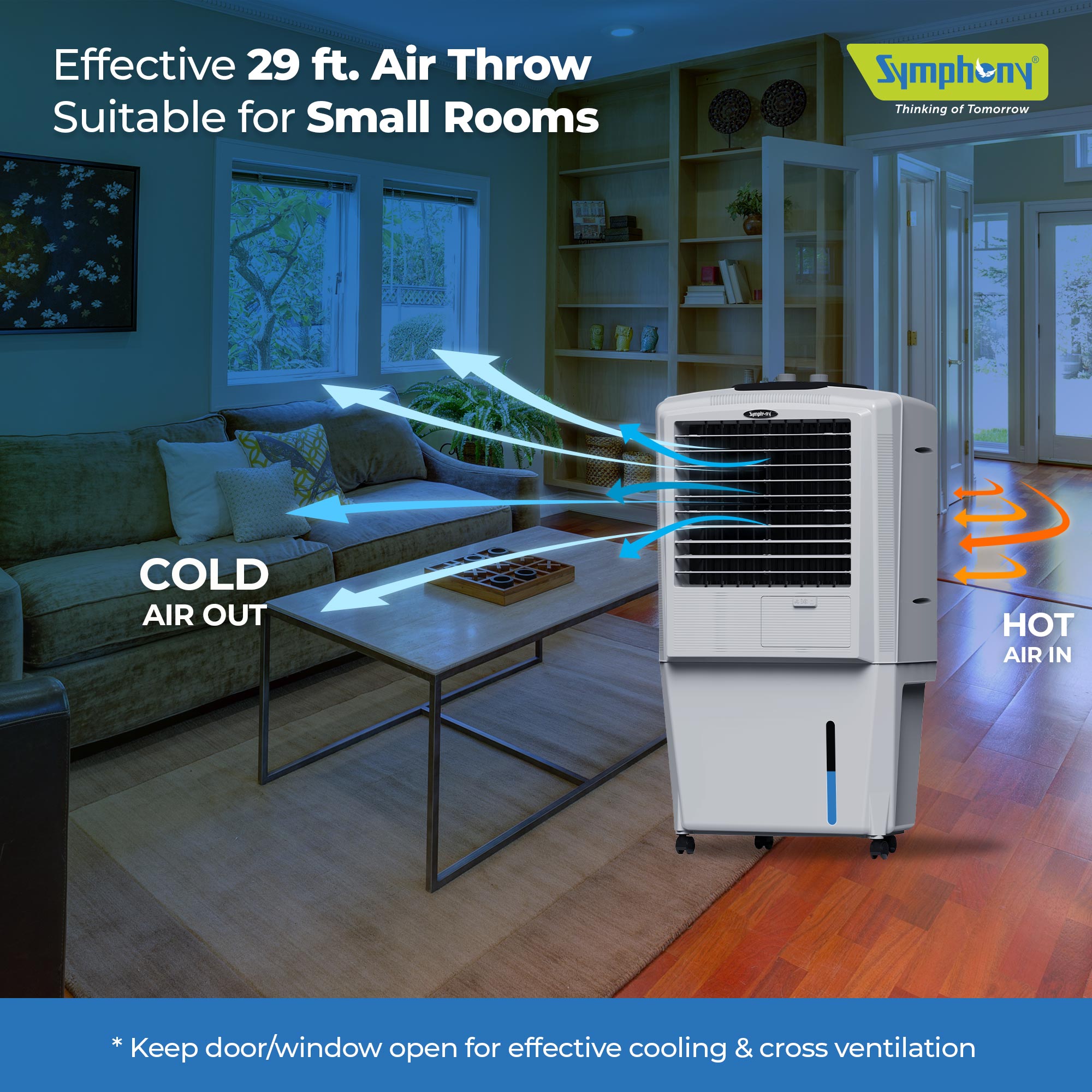 Buy HiFlo 27 Personal Air Cooler 27-litres with Powerful air throw ...
